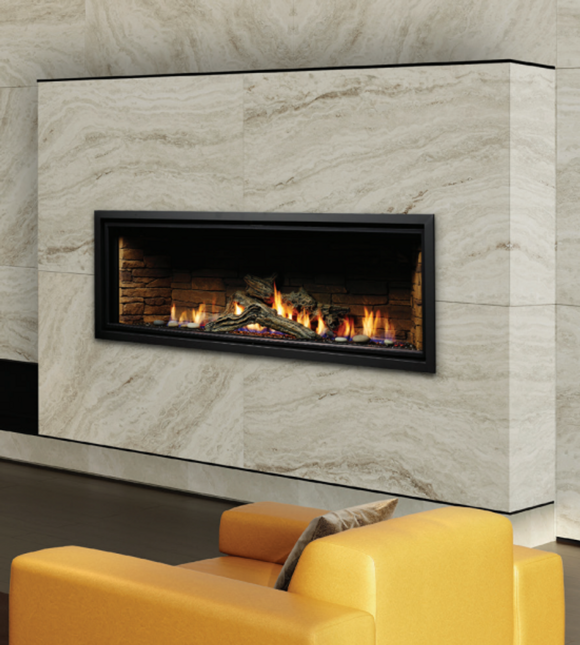 Foyer au gaz linéaire Marquis MQZCVRB60LPE2 (Serene) - Combustion Confort
